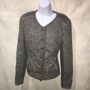Basler | Jackets & Coats | Basler Womens Snap Front Gray Career Blazer ...